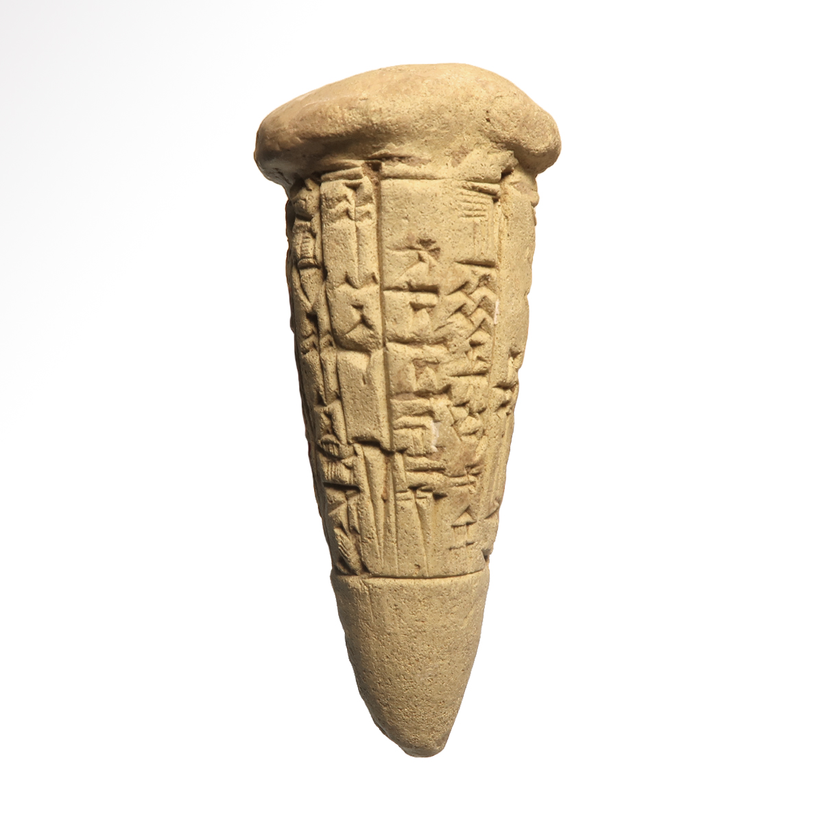 Sumerian Terracotta Dedication Foundation Cone with Cuneiform ...